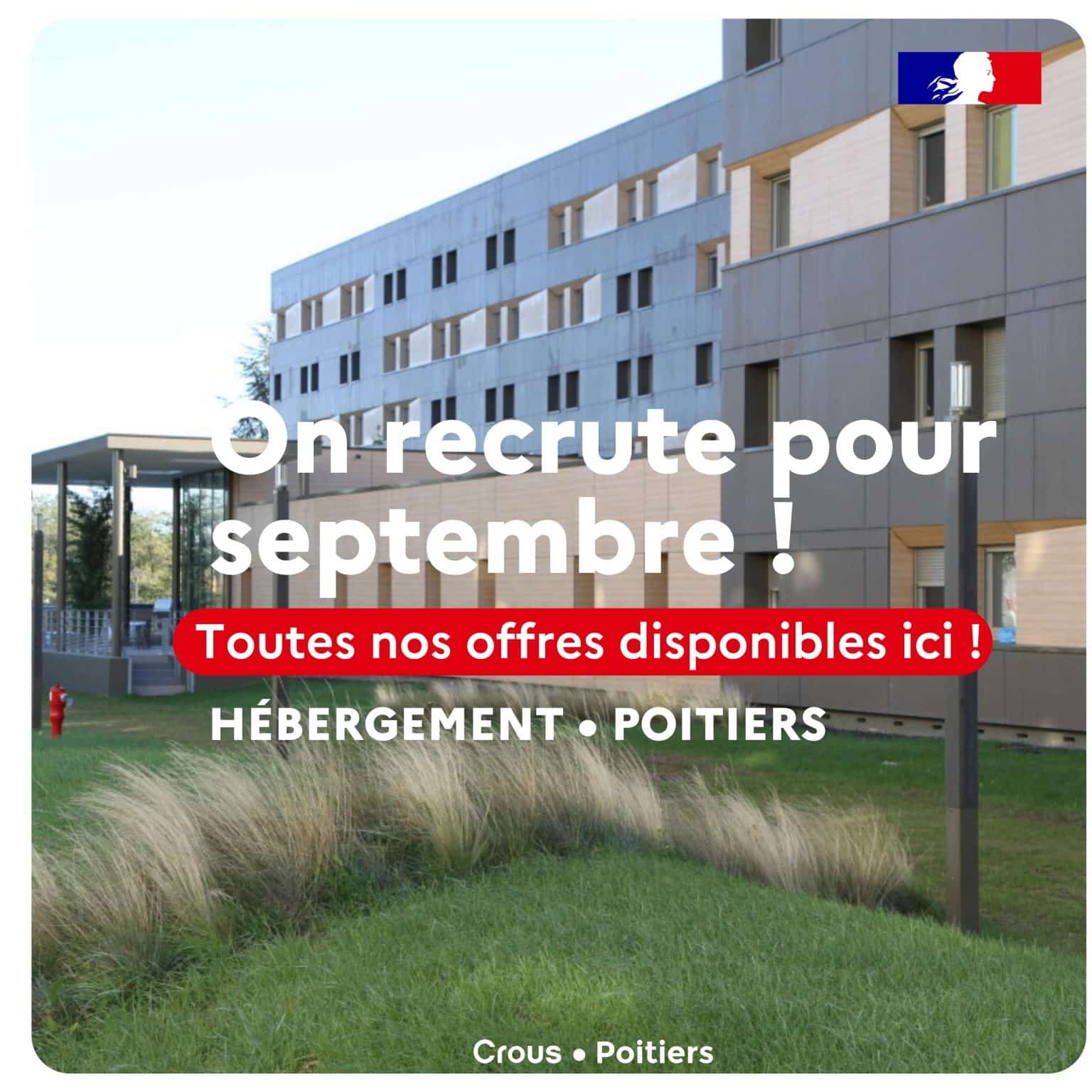 Offres d'emplois permanents ou saisonniers - Crous Poitiers