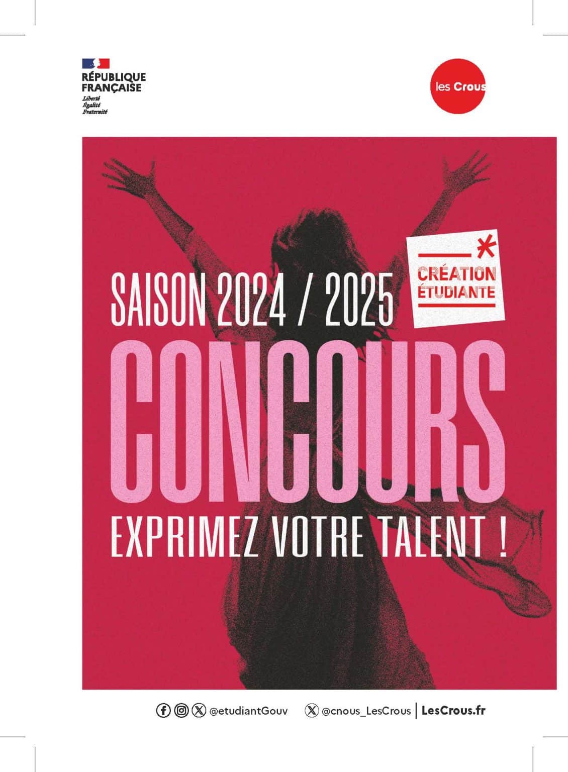 Création étudiante • Les concours • SAISON 2024-2025 - Crous Poitiers